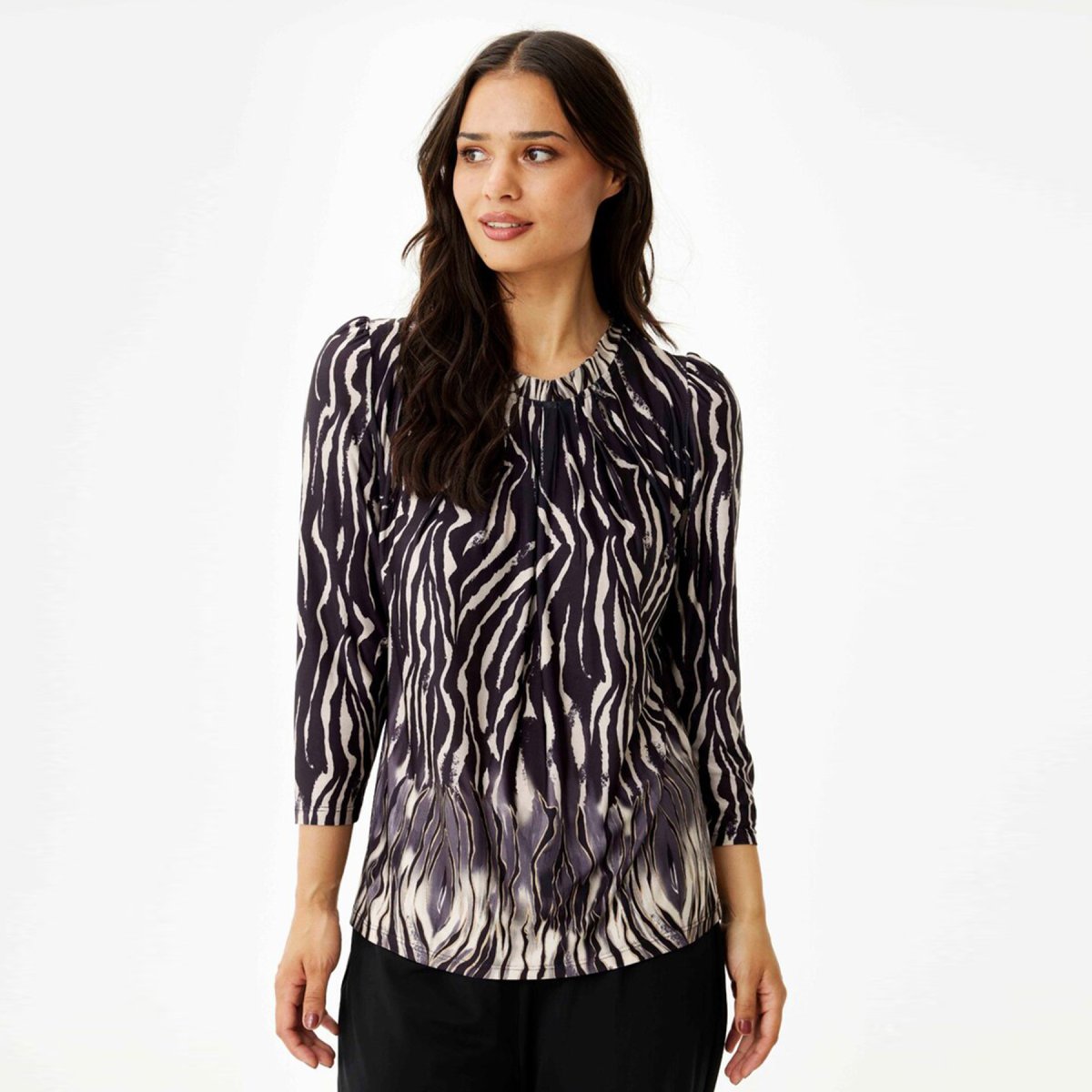 16436 Grazia blouse 3/4 sleeve - Bluser - Bonde Boutique